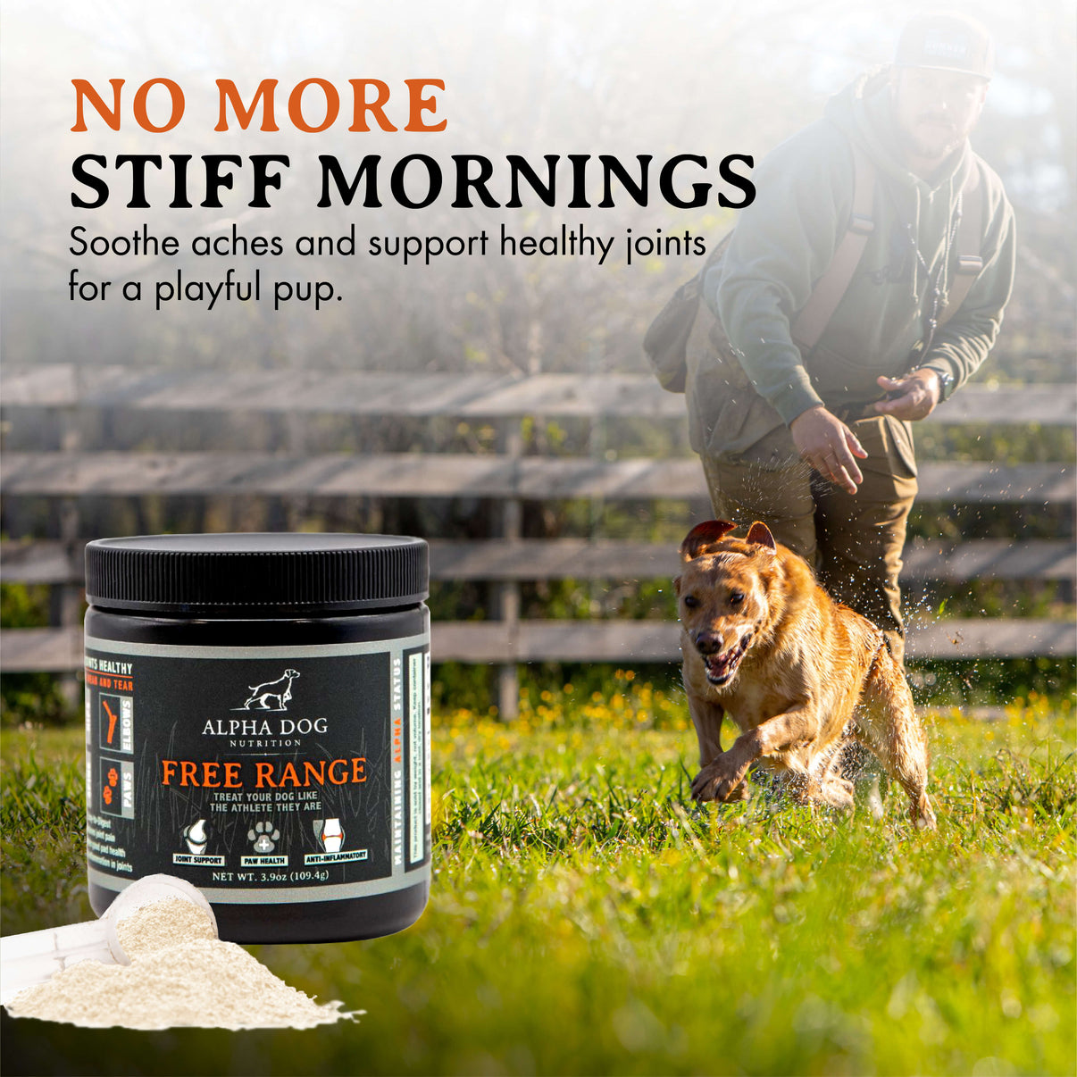 Free Range Hip & Joint Supplement for Dogs - Alpha Dog Nutrition