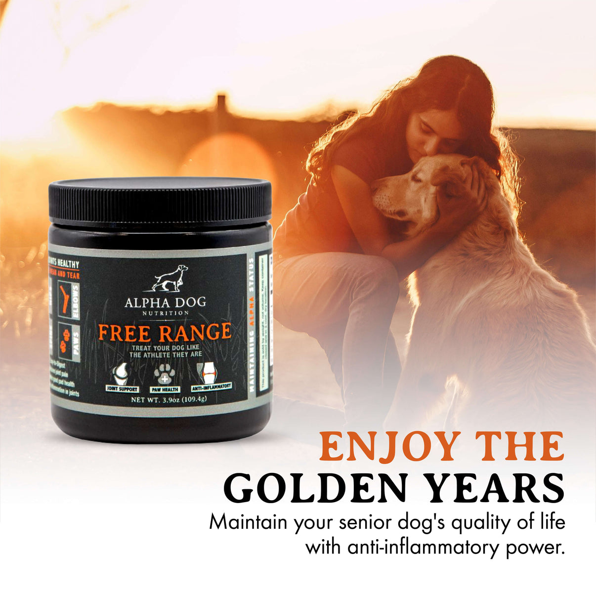 Free Range Hip & Joint Supplement for Dogs - Alpha Dog Nutrition