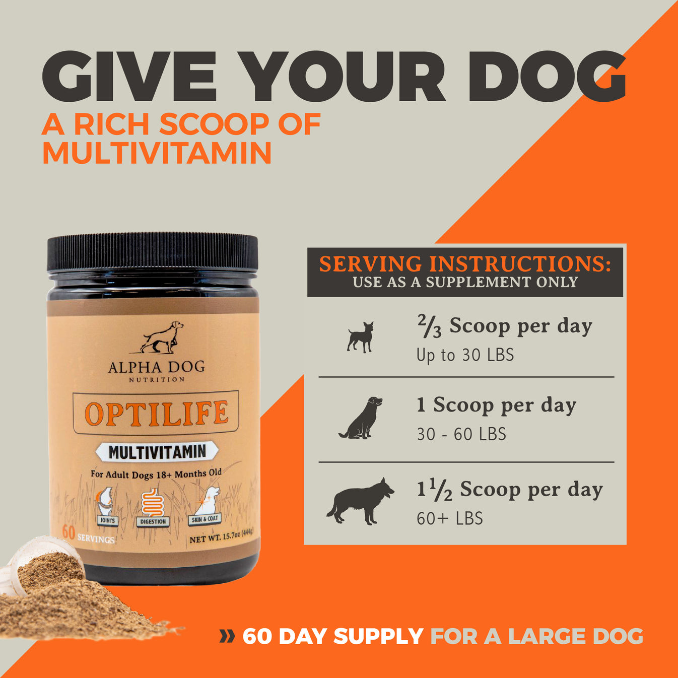 Optilife Multivitamin For Adult Dogs – Alpha Dog Nutrition